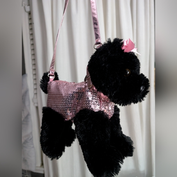 poochie & co | Accessories | Poochie Co Poodle Purse With Pink Sequins ...